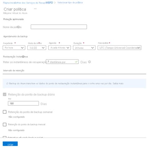 Fazer Backup De Vms Do Azure Com A Política Avançada Azure Backup Microsoft Learn