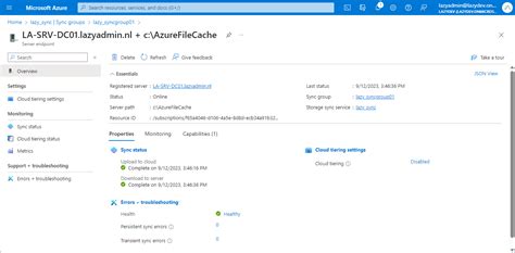 How To Use Azure File Sync Lazyadmin