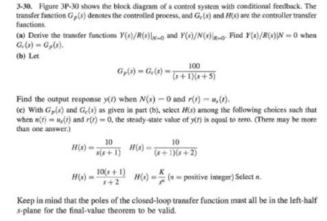 solved 3 30 figure 3p 30 shows the block diagram of a