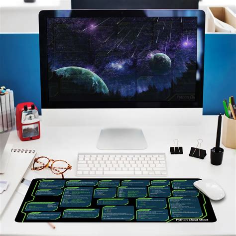 Mua Python Cheat Sheet Mousepad For Beginner Python Reference Guide Desk Mat Python Cheatsheet