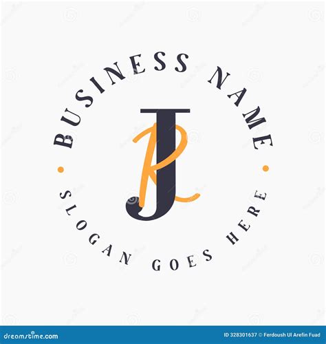 Elegant Letter Jr Initials Logo For Corporate Branding Jr Lettermark Logo For Fashion And