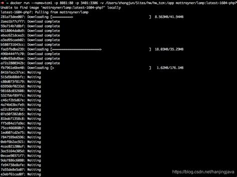 docker lamp镜像打包项目，方便快速部署 mattrayner 启动php csdn博客