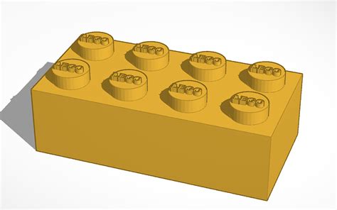 3d Design Lego Brick Tinkercad