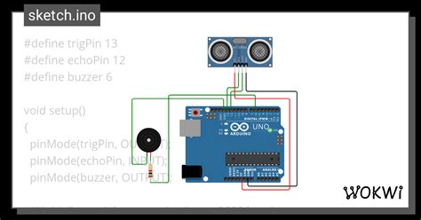 Smart Blind Stick Wokwi Esp32 Stm32 Arduino Simulator