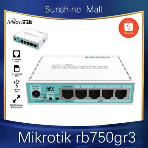 MikroTik RB750Gr3 hEX Full Gigabit ROS Wired Enterprise Smart Routing ...