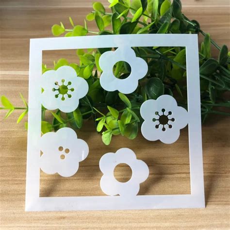 Badu Bg Цветя Пеперуда Шаблон за изрязване на картина Лексик Дневник Шаблон за рисуване Шаблон