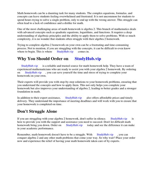 Help With Math Homework Algebra 2 Pdf Algebra Mathematics