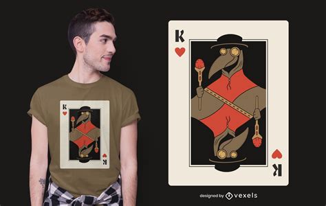 Plague Doctor Card T Shirt Design Vector Download