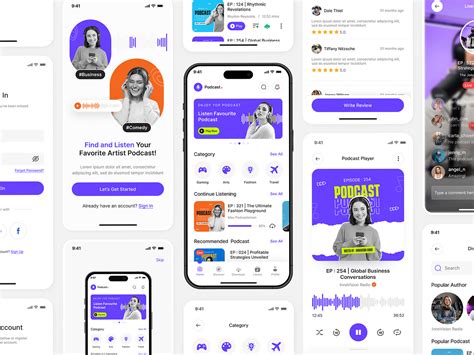 Podcast Mobile App Uiux Design App Uiux Design Figma By