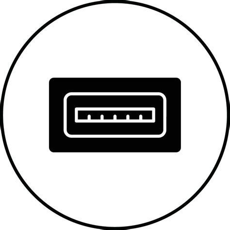 USB Port Vector Icon 31557070 Vector Art At Vecteezy