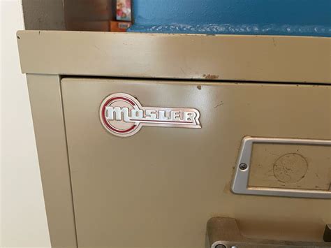 Mosler Metal Fireproof File Cabinet Safe With Key 205w X 31d X 53h