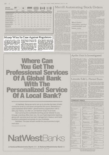 Mcorp Wins Its Case Against Regulators The New York Times