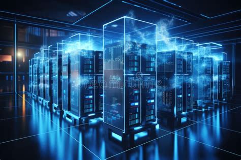 cloud computing transfer big data on internet futuristic digital