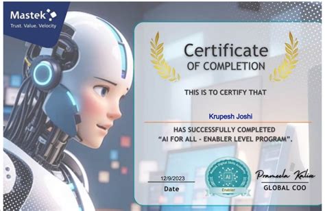 Krupesh Joshi On Linkedin Aiforall Mastek Learning