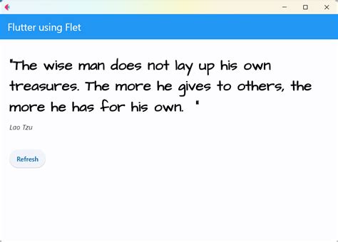 github iqfareez flet hello inspirational quotes app using flet