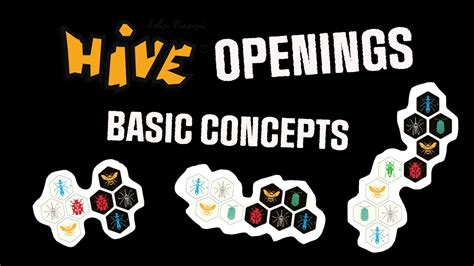 How To Play Hive Openings Basic Concepts Youtube