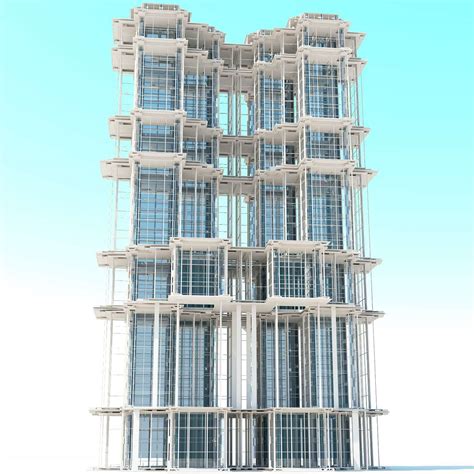 Building Structure 8 3d Model By Giimann
