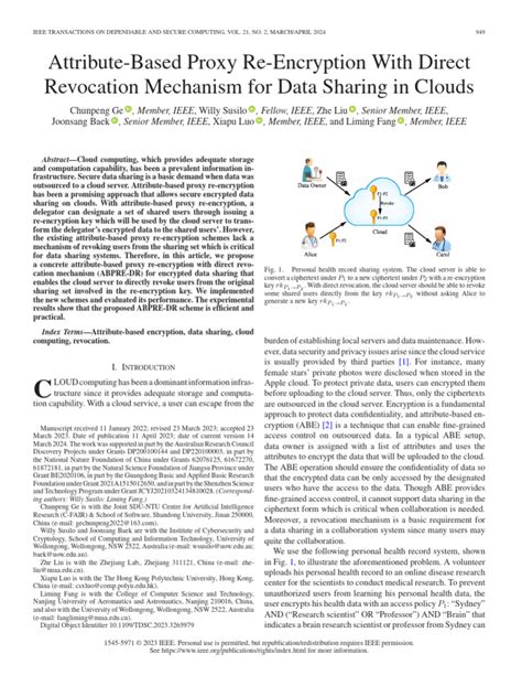 Secure Cloud Data Sharing Pdf Public Key Cryptography Encryption