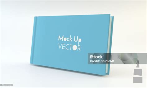 현실적인 책 이랑 표지 디자인 서식 파일입니다 투시 뷰 3d 벡터 일러스트입니다 사진첩에 대한 스톡 벡터 아트 및 기타 이미지 사진첩 닫은 가리기 Istock