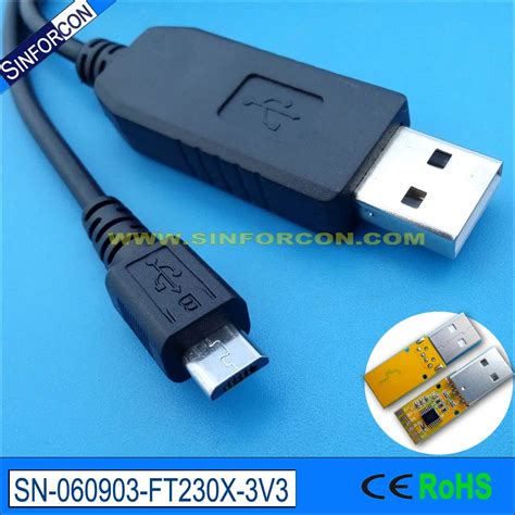 80cm Ftdi Ft230x Usb Uart Ttl To Micro Usb Mobile Phone Flash Upgrade