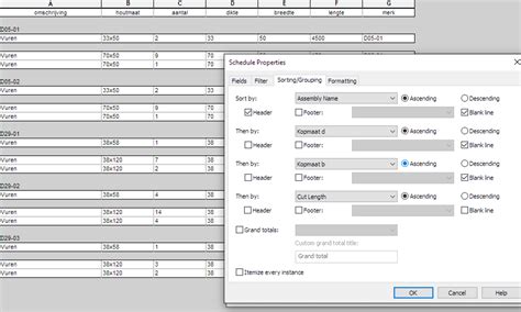 Solved Schedule Only 4 Sorting Options Autodesk Community