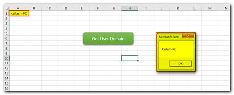 Learn Excel Vba Code To Get User Domain Name