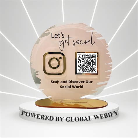 Single QR Standee Global Webify