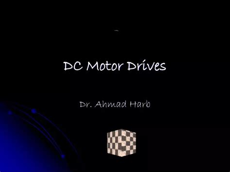 PPT DC Motor Drives PowerPoint Presentation Free Download ID