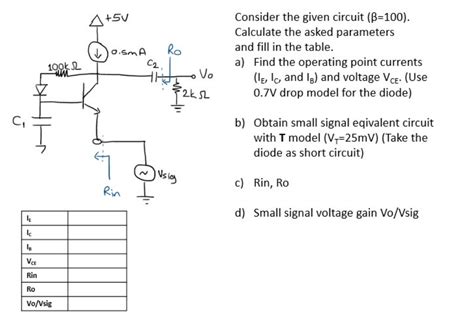 Solved Consider the given circuit β Calculate the Chegg
