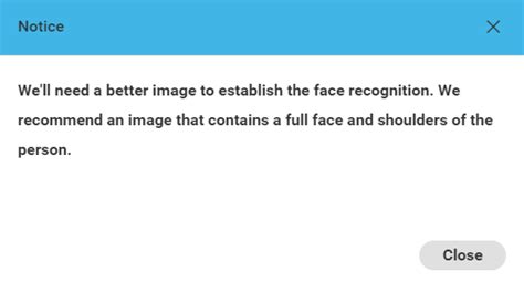 Troubleshoot Facial Recognition Help Center English
