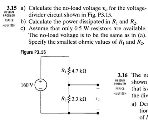 solved calculate the no load voltage v 0 for the