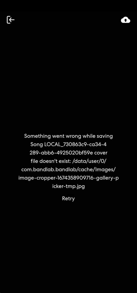 Something Went Wrong While Saving R Bandlab