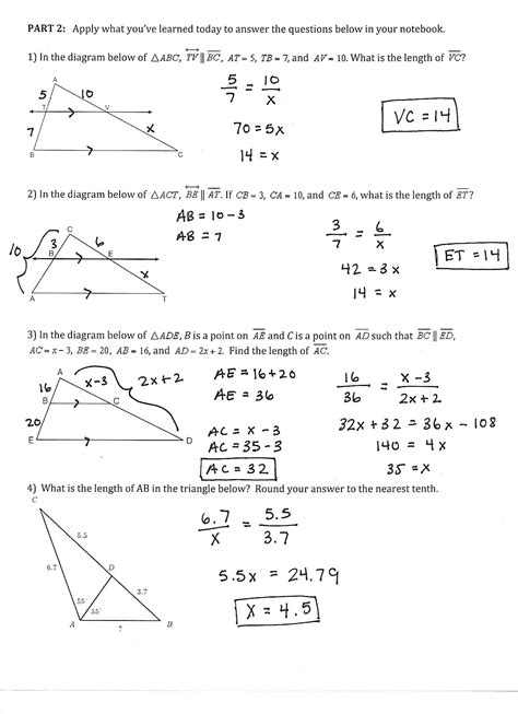 Angle Bisector Theorem Side Splitter Worksheet Answers Ccss Angleworksheets Com