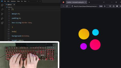 Creating Animated Loading Spinners With Html And Css Youtube