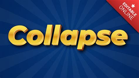 Collapse Text Effect Generator TextStudio