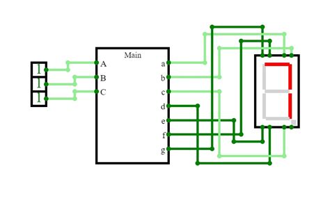 Circuitverse Display 7 Segmentos