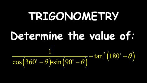 Trigonometry Use Of Reduction Rules And Identities Youtube