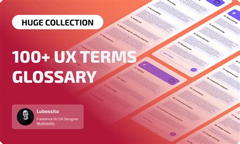 100 Ux Terms Glossary Figma