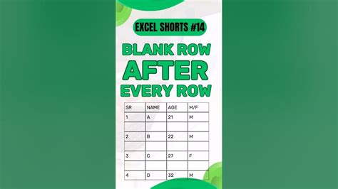 📊 Excel Brilliance Add Blank Rows After Every Row Effortlessly 🧑‍💼