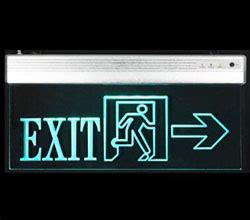 Suspended LED Acrylic Exit Signs Right Action