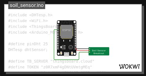 Soil Sensor Wokwi ESP STM Arduino Simulator