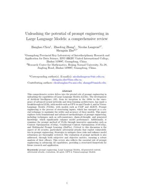 Prompting Unleashing The Potential Of Prompt Engineering In Large
