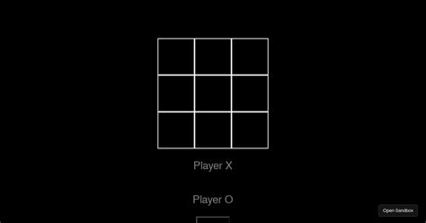 Tic Tac Toe Codesandbox