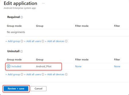 How To Disable Android Enterprise System App In Intune