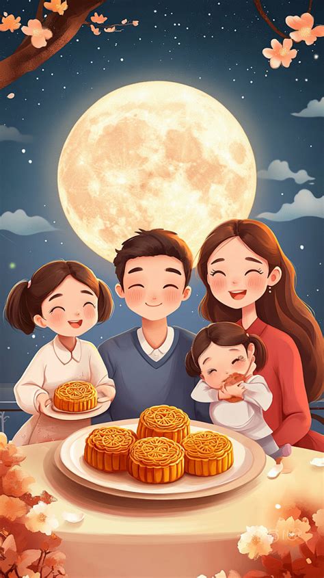 中秋节团圆嫦娥玉兔月亮月饼 5