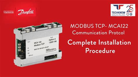Danfoss Modbus Tcp Card Mca 122 Step By Step Installation Procedure Youtube