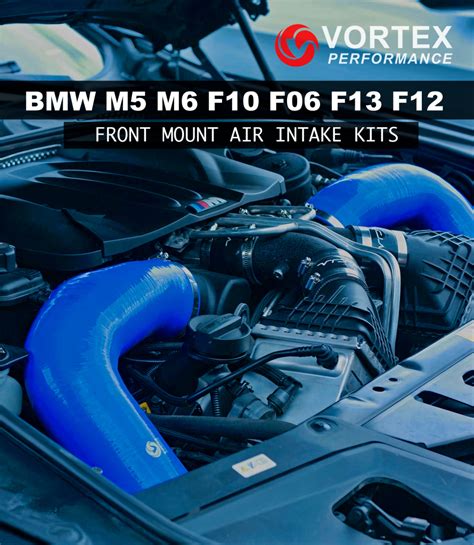 Cold Air Intake Front Mount For Bmw M5 M6 F10 F06 F13 F12 Purple V2 Carbon Vortex Performance