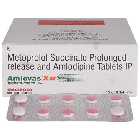 Amlovas Xm 5 50 Tablet View Usage Side Effects Price And Subtitute