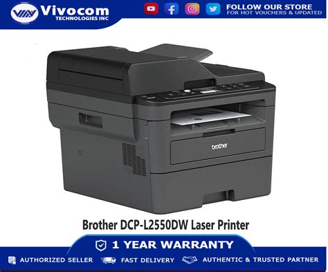 Brother DCP-L2550DW Laser Printer 3-in-1 Monochrome Laser Multi ...