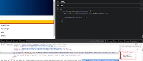 Javascript Change The JQuery Autocomplete Box Position Stack Overflow